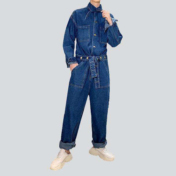 Long sleeve men's denim overall – Rae Jeans